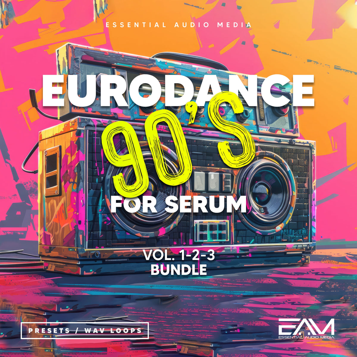 Eurodance 90s For Serum Vol.1-3 Bundle – essential audio media